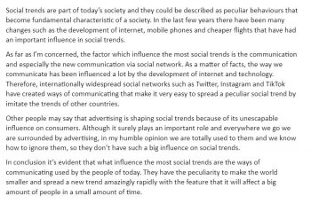 CAE Essay Examples | C1 Advanced Essays And Feedback