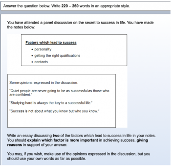 CAE Essay Sample - 1 Question, Answer & Examiner Feedback