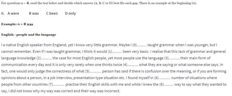 FCE Reading Part 1 | Pass the B2 First Cambridge English Exam
